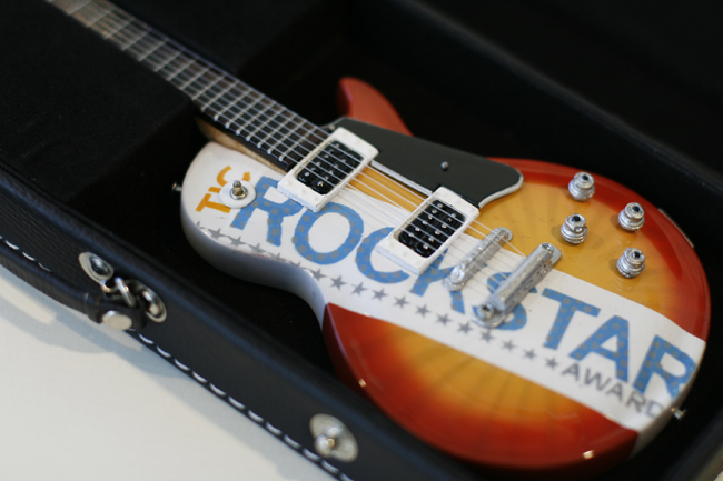 TIC ROCKSTAR AWARD Promotional Guitar – AXE HEAVEN Miniature Guitars