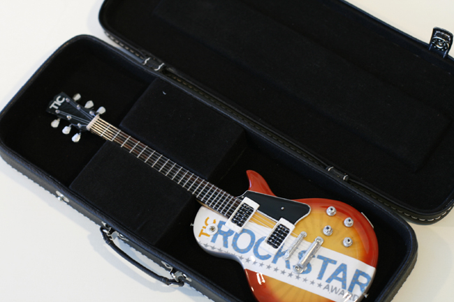 TIC ROCKSTAR AWARD Promotional Guitar – AXE HEAVEN Miniature Guitars
