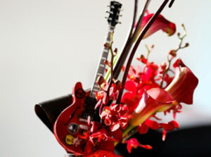 Kim Albers: Event Decor Design Using AXE HEAVEN Miniature Guitars Keeps ...