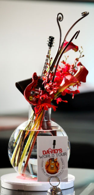 Kim Albers: Event Decor Design Using AXE HEAVEN Miniature Guitars Keeps ...