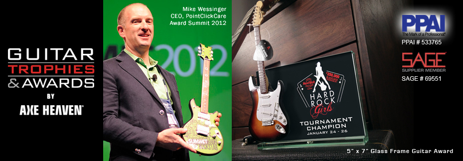Mini Guitar Trophies, Guitar Trophy & Awards | AXE HEAVEN® Miniature ...