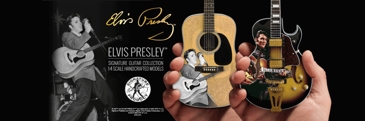 Officially Licensed Elvis Presley Tribute Mini Guitars – AXE HEAVEN ...