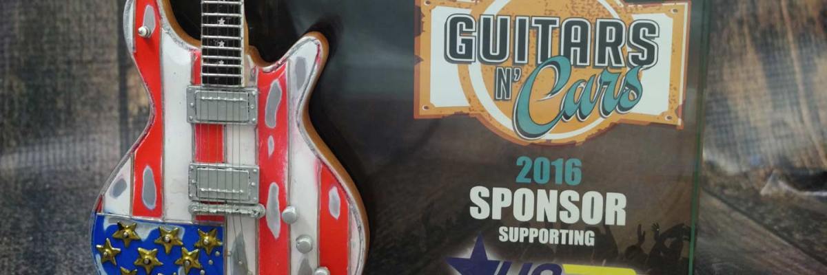 Guitars N’ Cars 7″ x 5″ Glass Frame Rockstar Award by AXE HEAVEN® – AXE ...