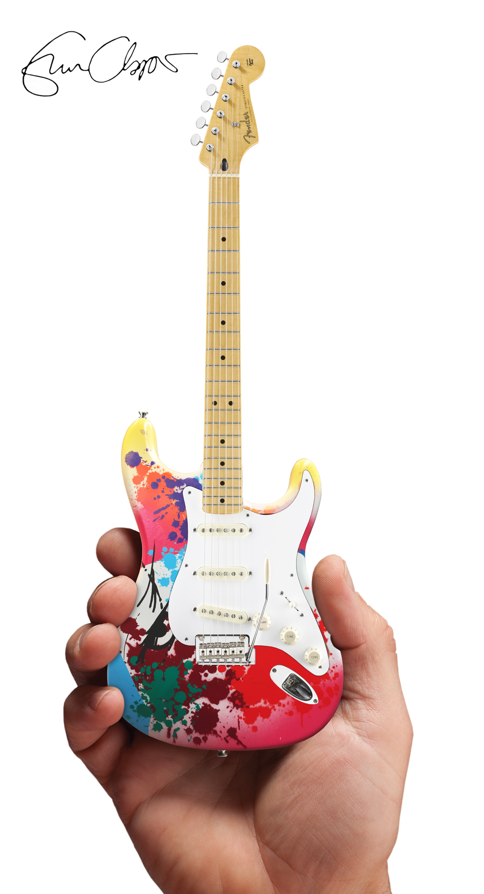 Eric Clapton Crashocaster Mini Guitar at the 2019 Crossroads Guitar ...