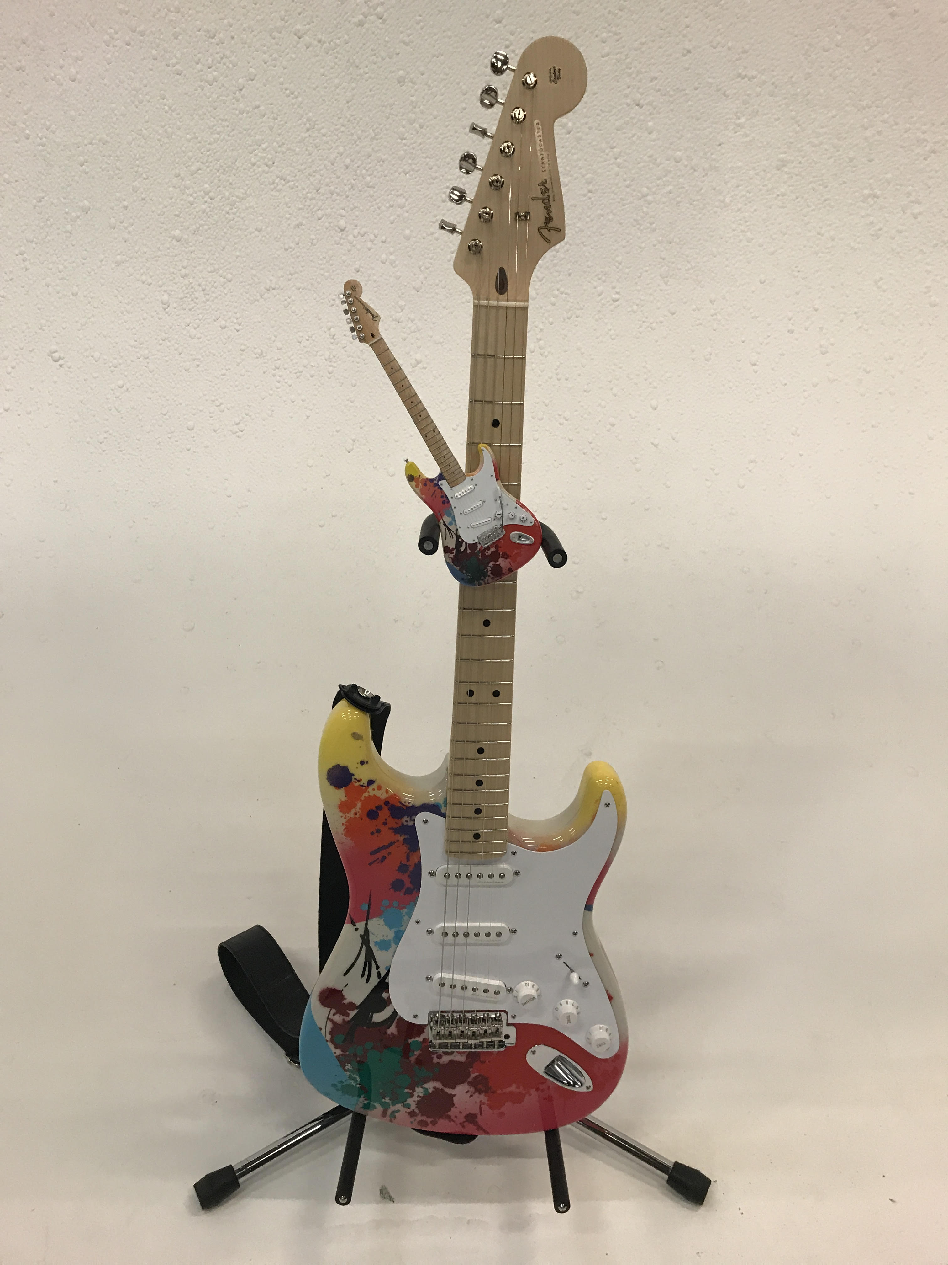 Eric Clapton Crashocaster Mini Guitar at the 2019 Crossroads Guitar ...