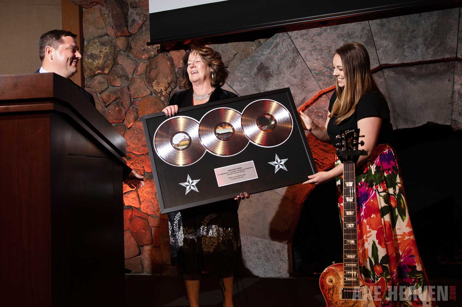 TRIPLE PLATINUM RECORD AWARDS – AXE HEAVEN Miniature Guitars