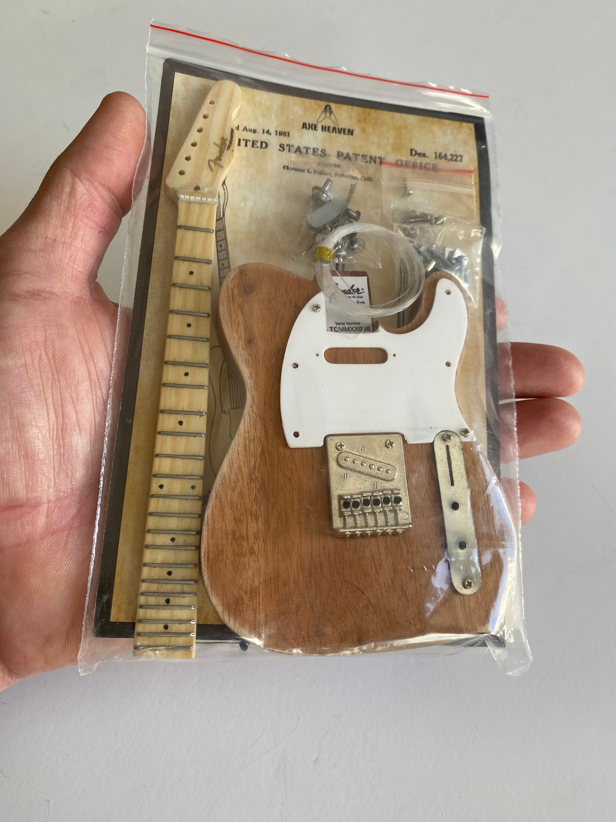 BUILD YOUR OWN Miniature Guitar MODEL KIT – Fender™ Telecaster ...