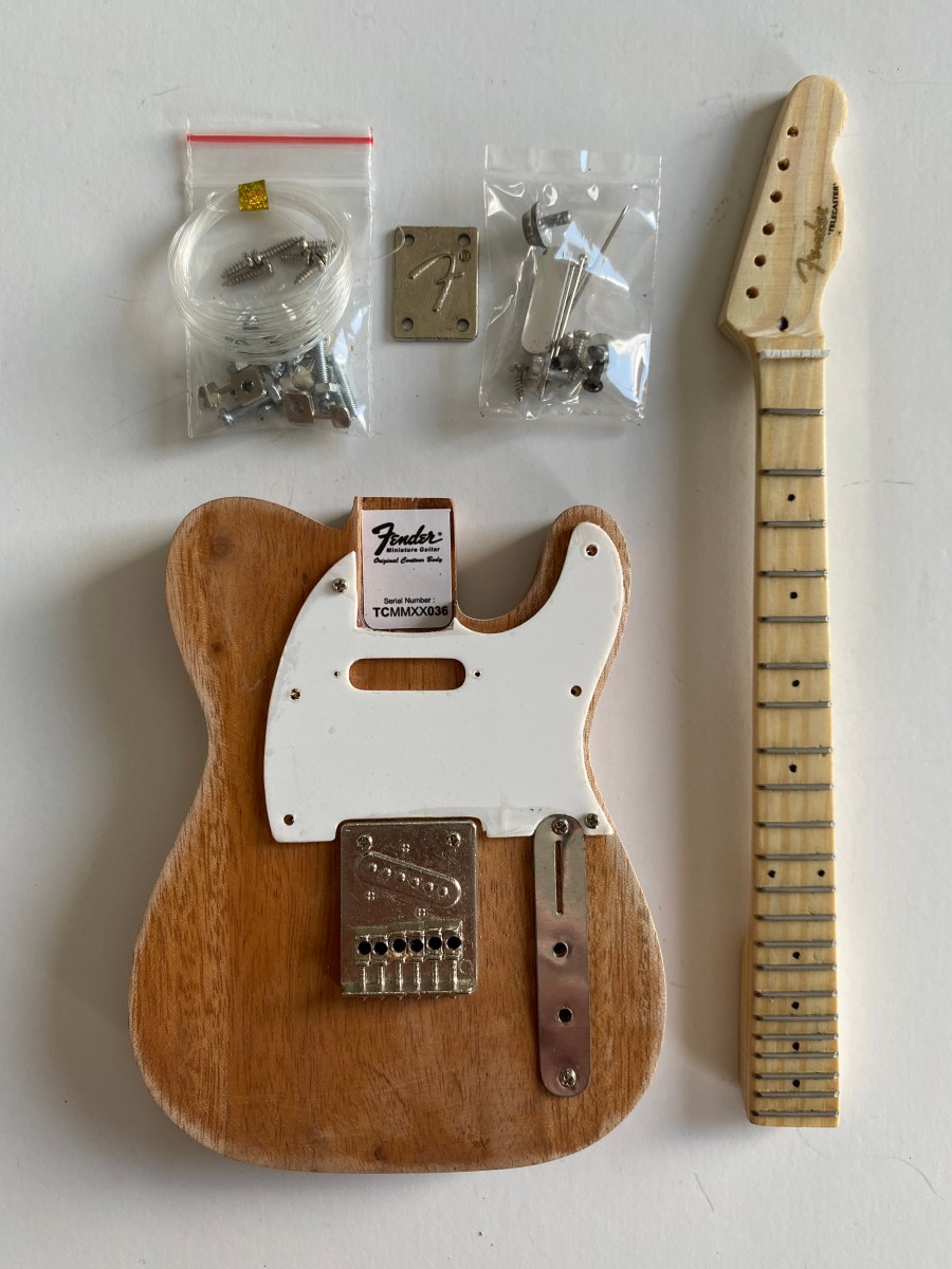 BUILD YOUR OWN Miniature Guitar MODEL KIT – Fender™ Telecaster ...